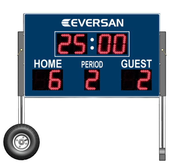 Portable Scoreboards - Light Weight, Easy to use, Wheel Carts & More!